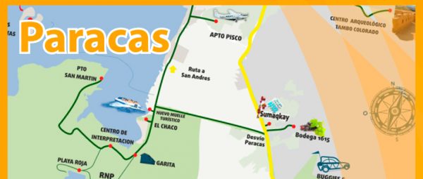 Paracas-mapa - Destinos Ica